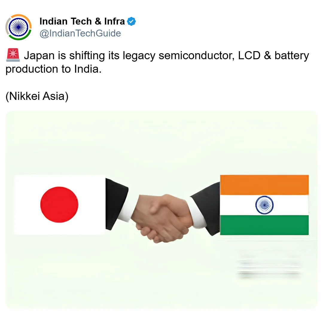 Japan and India Plan Shift of Legacy Semiconductor and LCD Production ...